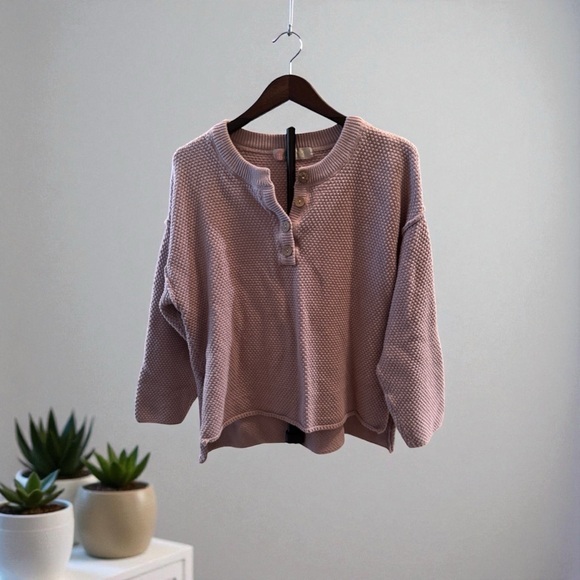 FP Beach | Sweaters | Free People Beach Pale Purple Textured Knit ...